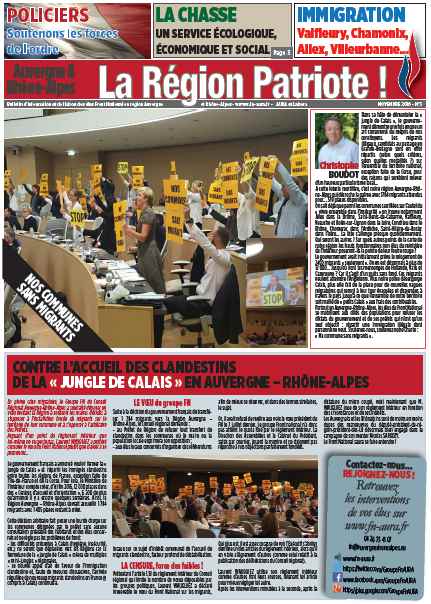 « La Région Patriote » : le n° 3 du journal du groupe Front National ...